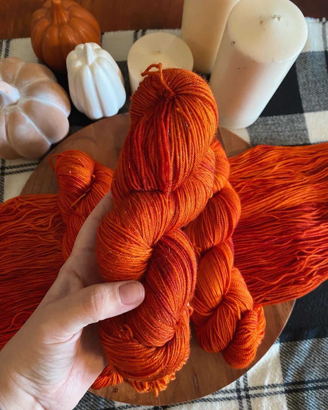 Pumpkin, Orange Tonal Yarn, Nature Yarn, Fall Yarn - Etsy