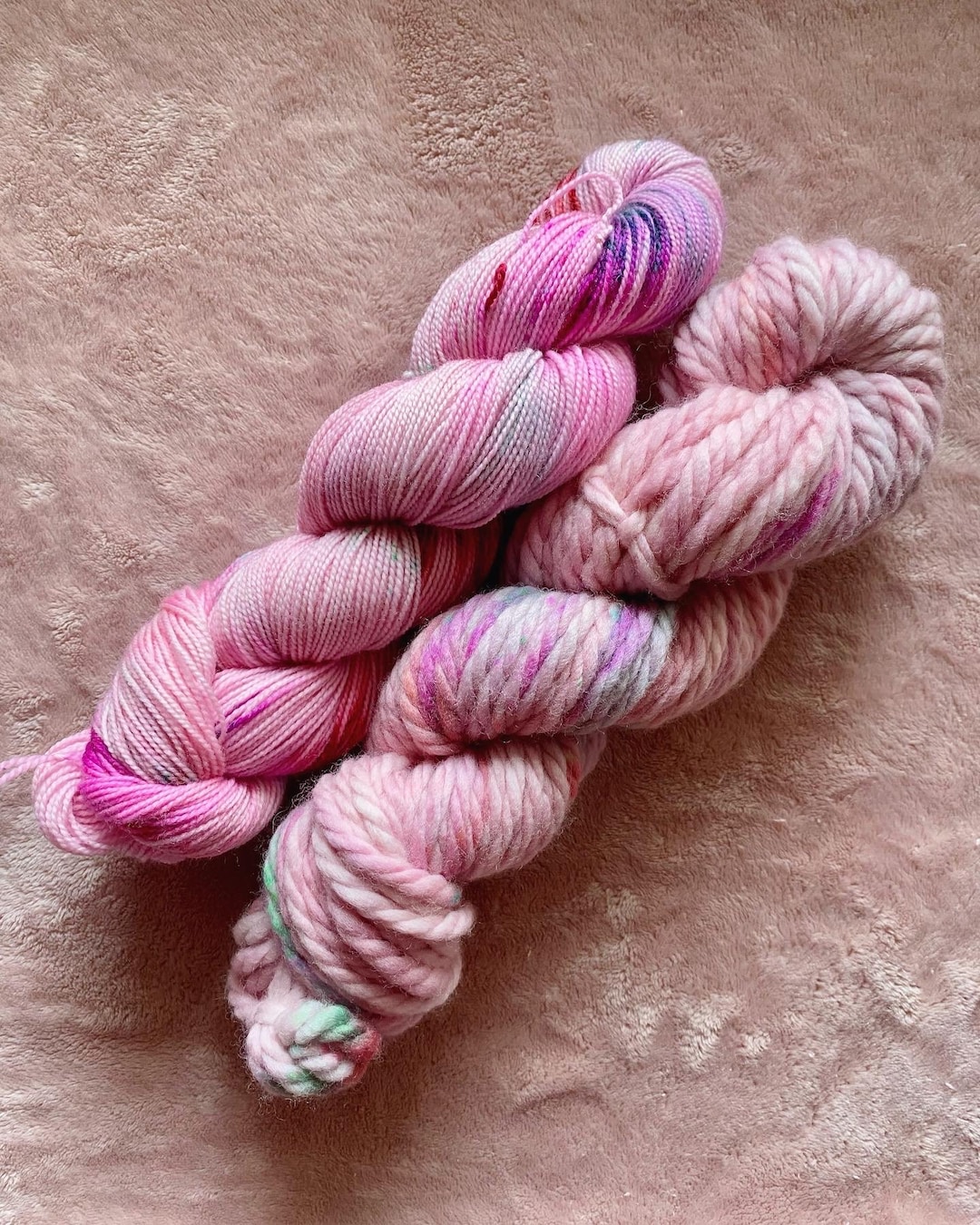 You Need to Calm Down, Pink Specked Yarn, Pink Yarn, Hand Dyed Yarn - Etsy