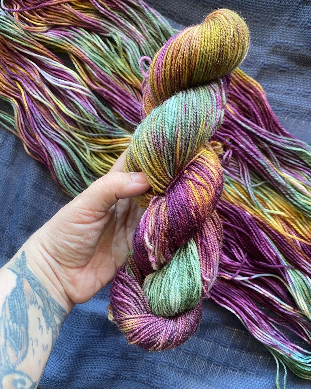 Easter, Purple Variegated Yarn - Etsy