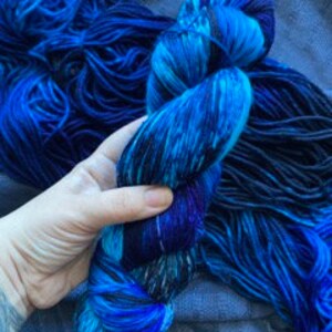 Birthday Bluey, Blue Variegated Yarn, Speckles, Blue Yarn - Etsy