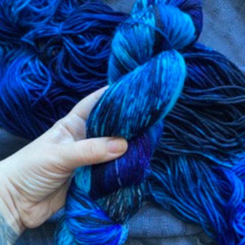 Blue Yarn - Etsy
