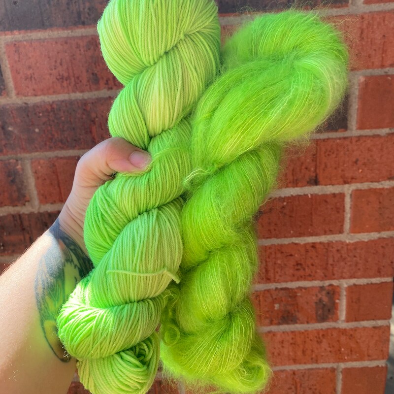 Neon Yellow Yarn - Etsy