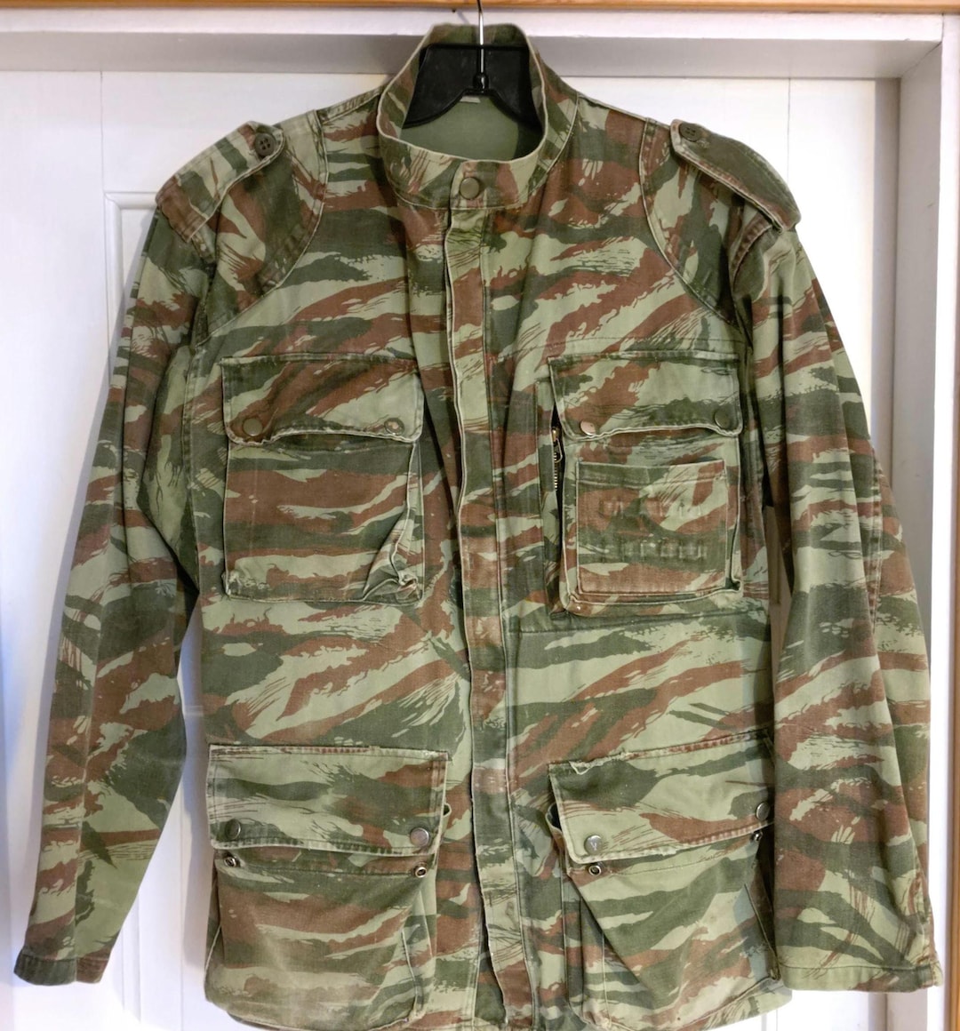 Vintage Army Style French Lizard Camo Jacket - Etsy