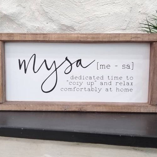 Lagom Sign Swedish Definition Painted Sweden Wall Decor | Etsy