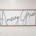 Amazing Grace Sign Large Sign Amazing Grace Wood Sign Wall - Etsy