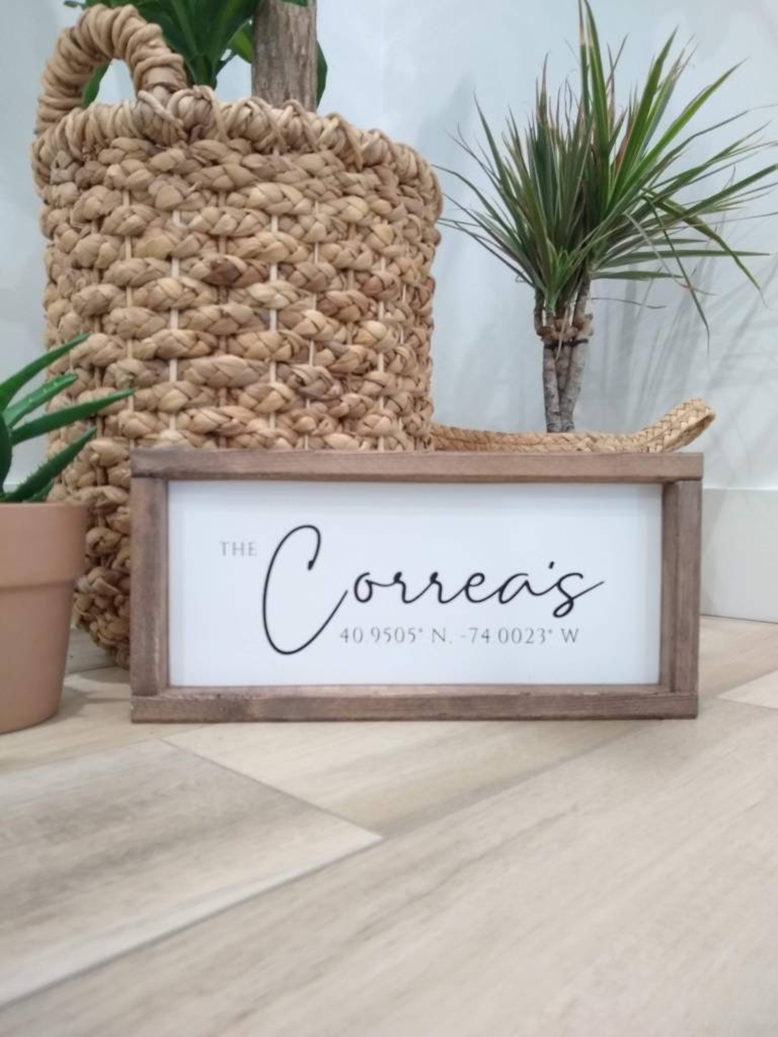 Custom Coordinates Sign Hometown Name Sign Family Address Coordinates ...