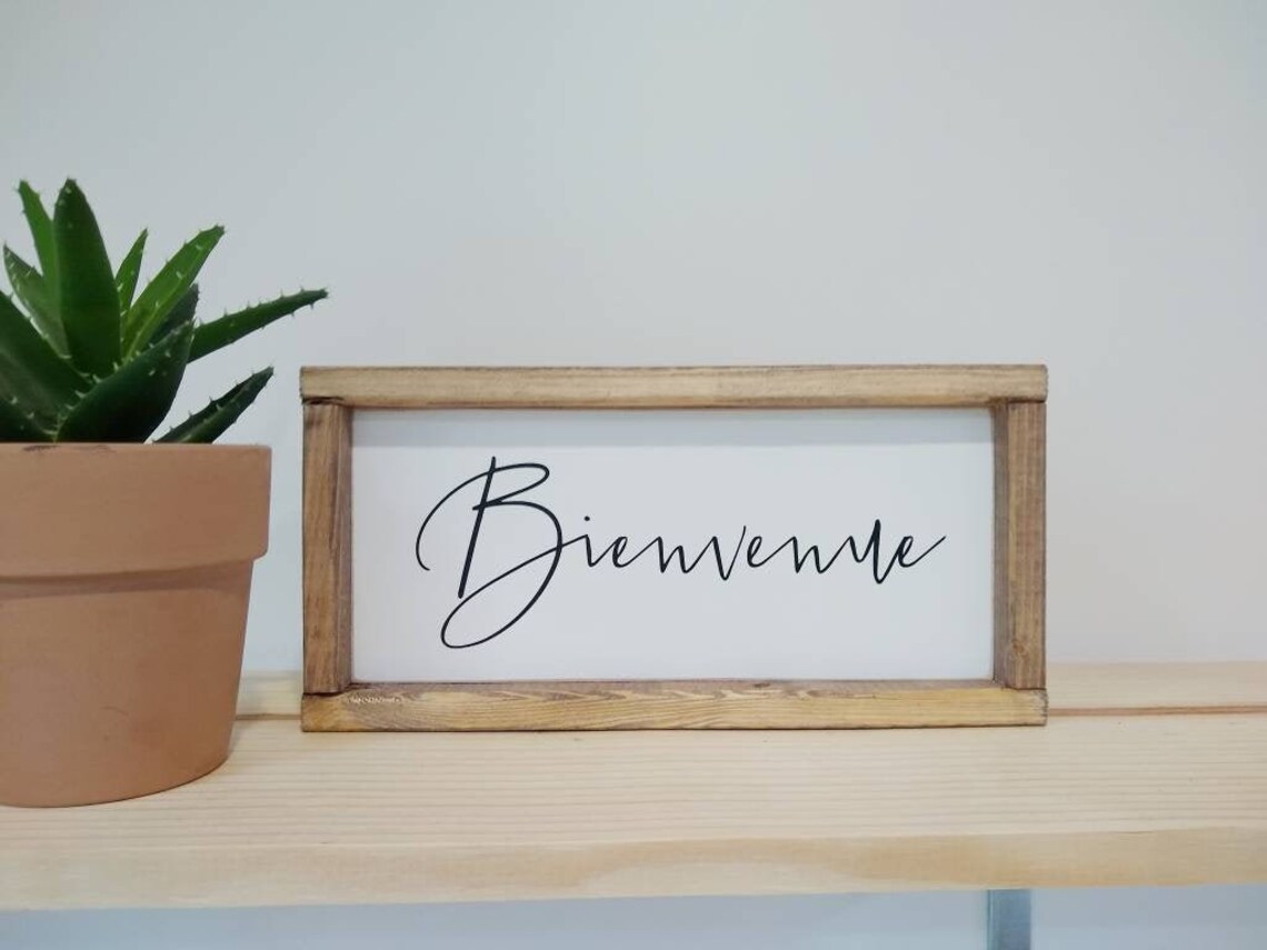 Bienvenue Sign, French Gift, French Welcome Sign, French Home Decor ...