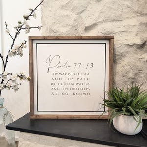 Psalm 77 Bible Verse Bible Art Scripture Sign Wood Sign Bible Verse ...