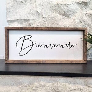 Bienvenue Sign, French Gift, French Welcome Sign, French Home Decor ...