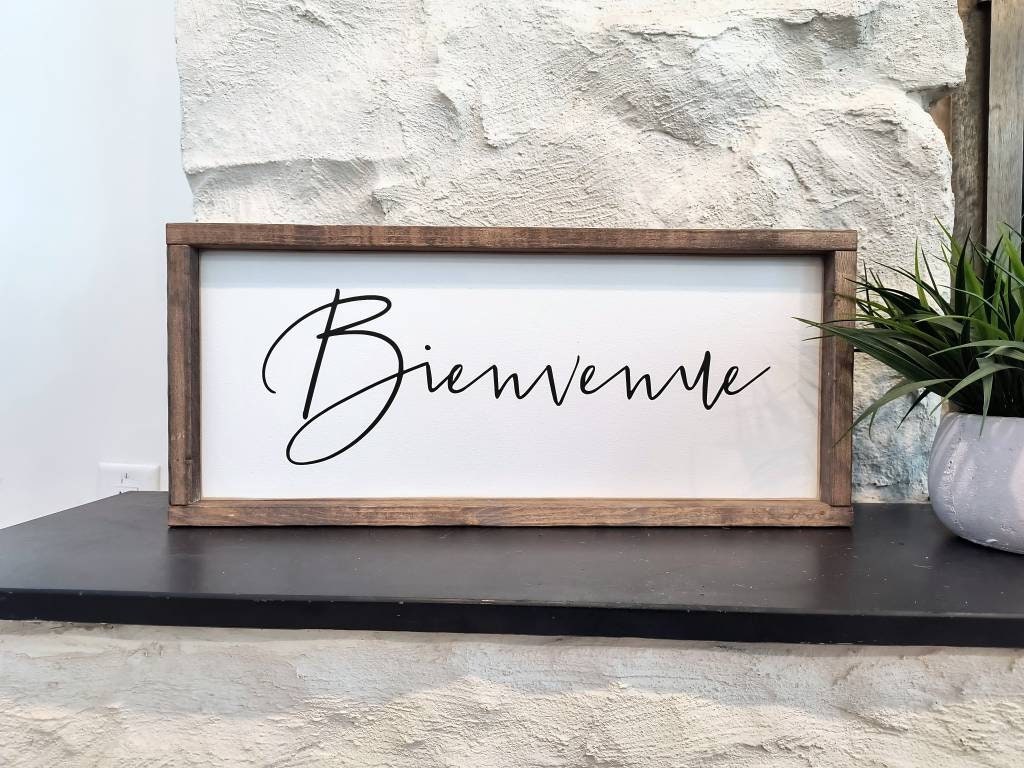 Bienvenue Sign, French Gift, French Welcome Sign, French Home Decor ...