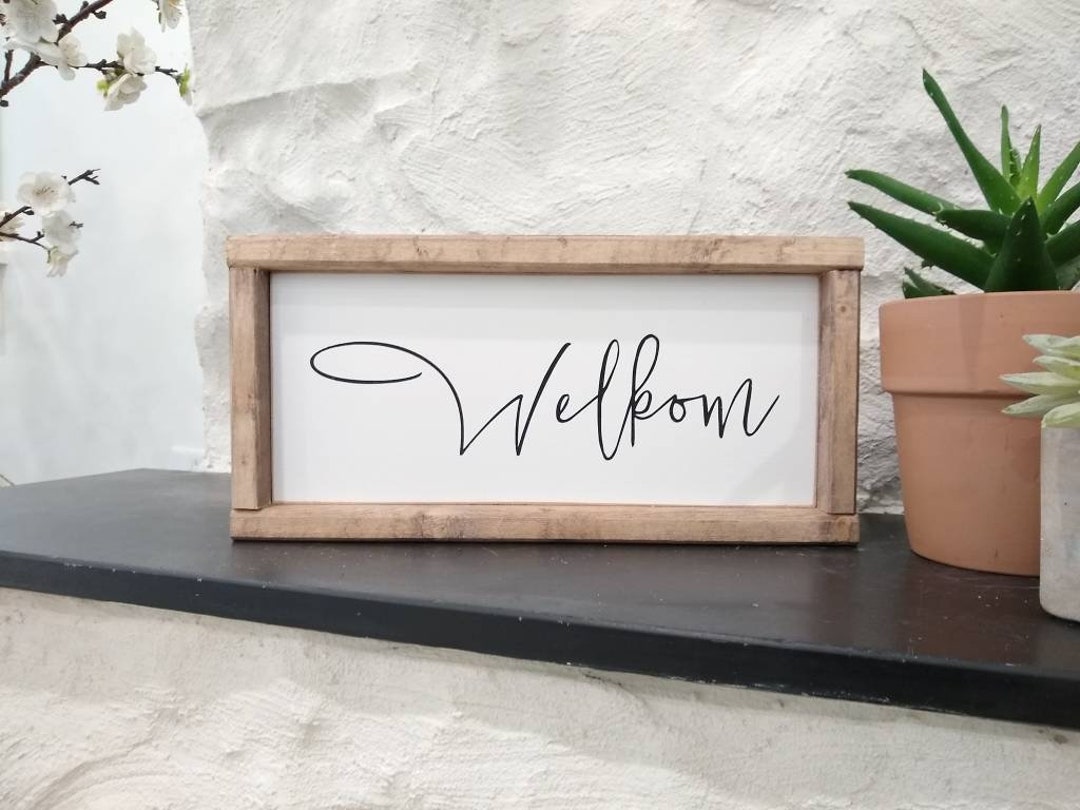 Welkom Sign, Dutch Welcome Sign, Wooden Sign, Dutch Sayings, Phrases ...