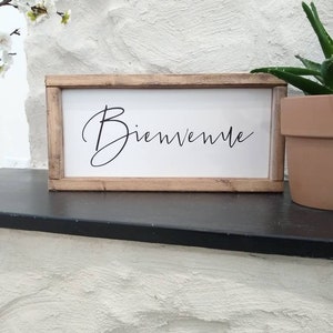 Bienvenue Sign, French Gift, French Welcome Sign, French Home Decor ...