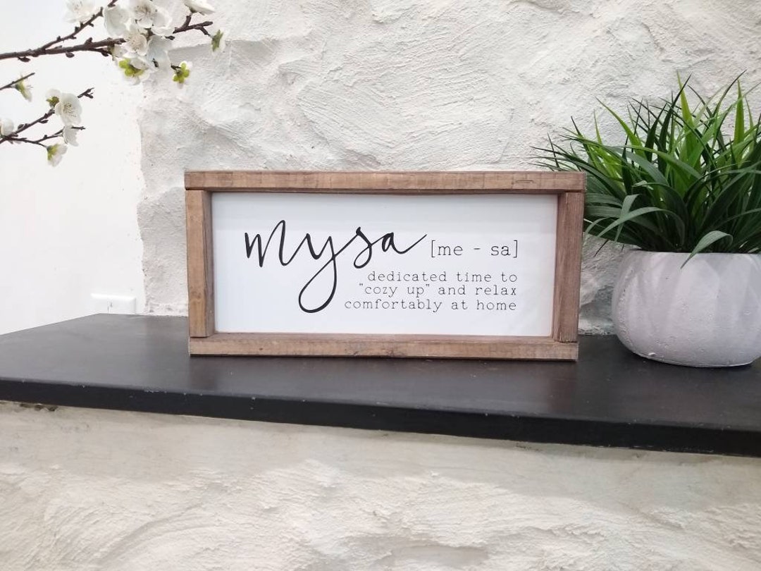 Mysa Sign - Swedish, Definition, Painted, Sweden, Wall Decor, Home ...