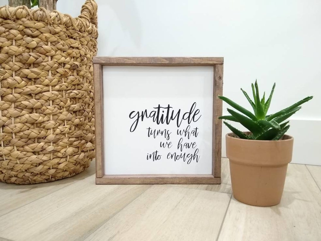 Dankbarkeits-Zeichen-dankbar dankbar gesegnet Wanddekor-Beginn ...