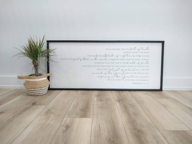 Armor of God Sign Wood Sign Suit of Armour Full Suit Wall Art | Etsy