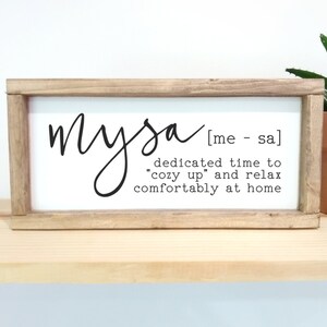 Mysa Sign - Swedish, Definition, Painted, Sweden, Wall Decor, Home ...