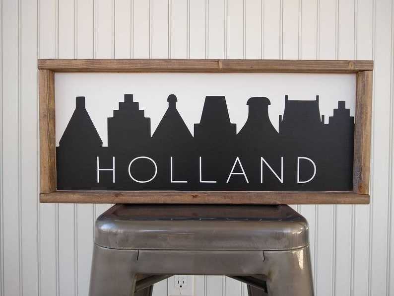 Dutch Painting Holland Sign Amsterdam Silhouette Dutch Picture - Etsy
