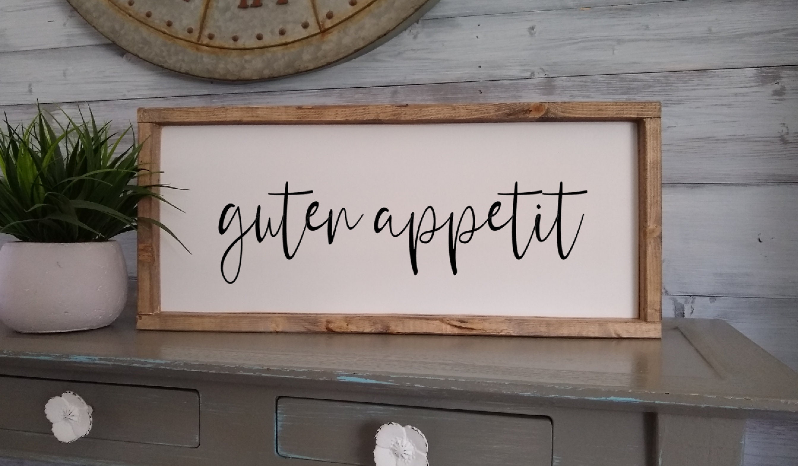 Guten Appetit Sign German Gift German Sayings Phrases | Etsy