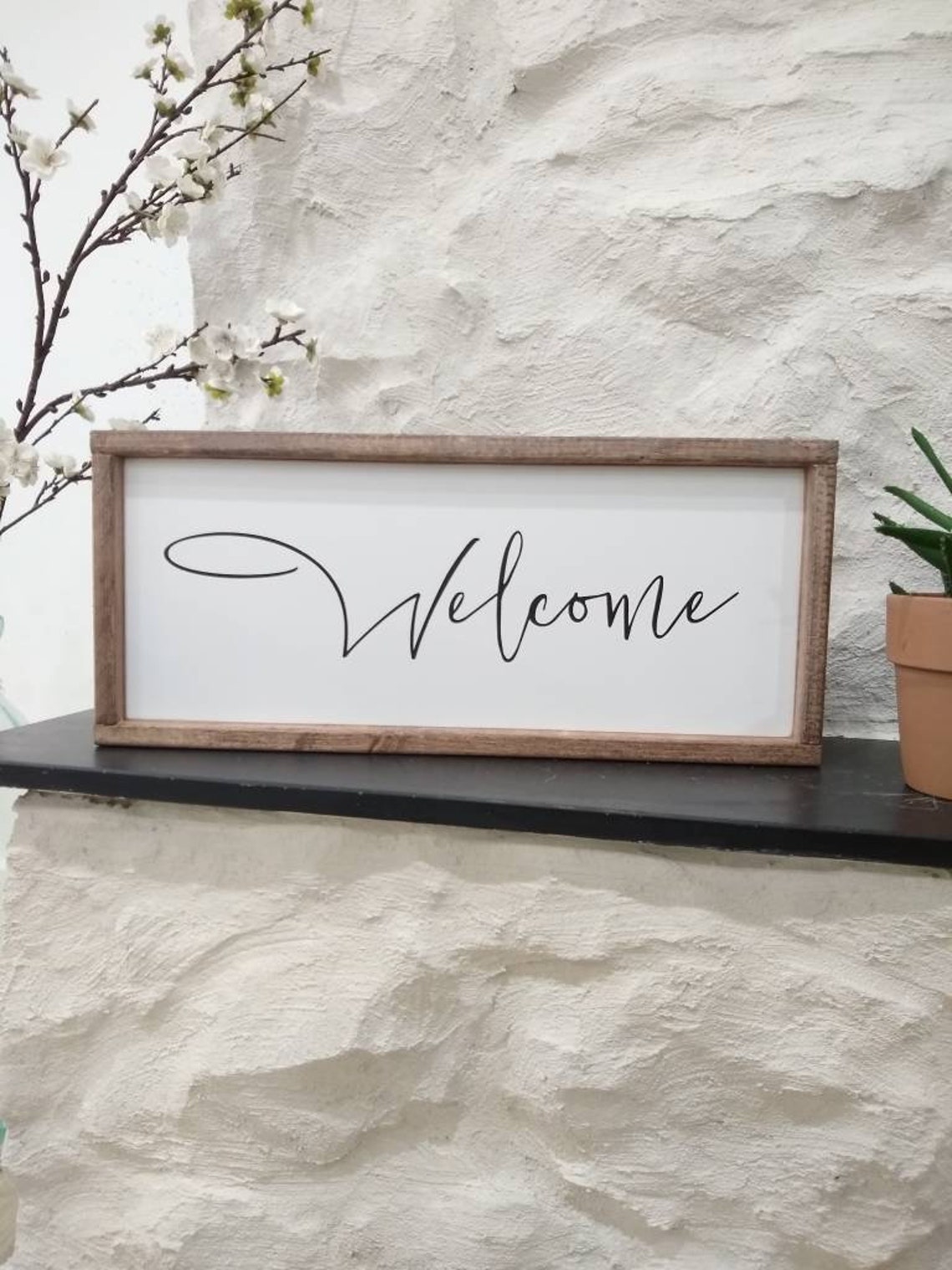 Welcome Sign Greeting Sign Mudroom Entryway Decor Wooden - Etsy