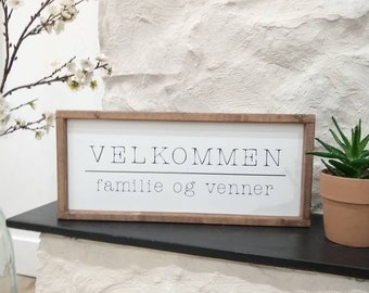 Norwegian Rosemaling Velkommen Welcome Sign - Etsy
