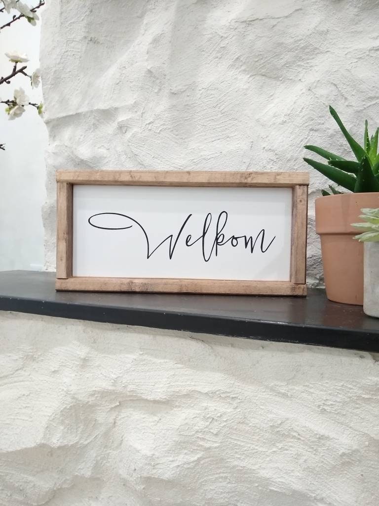 Welkom Sign, Dutch Welcome Sign, Wooden Sign, Dutch Sayings, Phrases ...