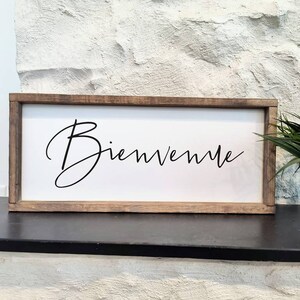 Bienvenue Sign, French Gift, French Welcome Sign, French Home Decor ...