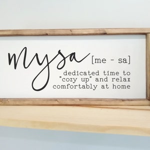 Mysa Sign - Swedish, Definition, Painted, Sweden, Wall Decor, Home ...