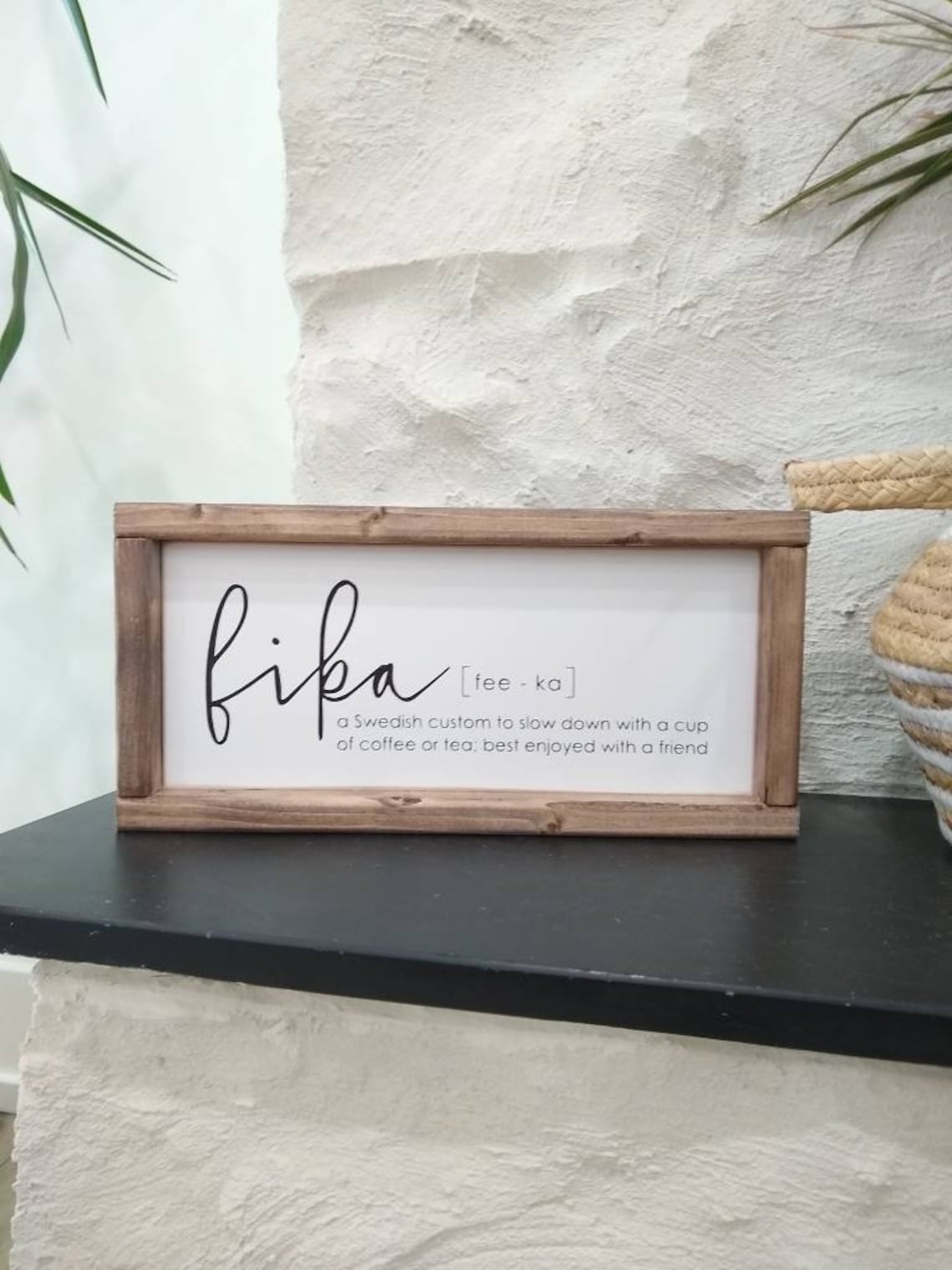 Fika Sign Swedish Gifts Home Decor Scandinavian Christmas - Etsy