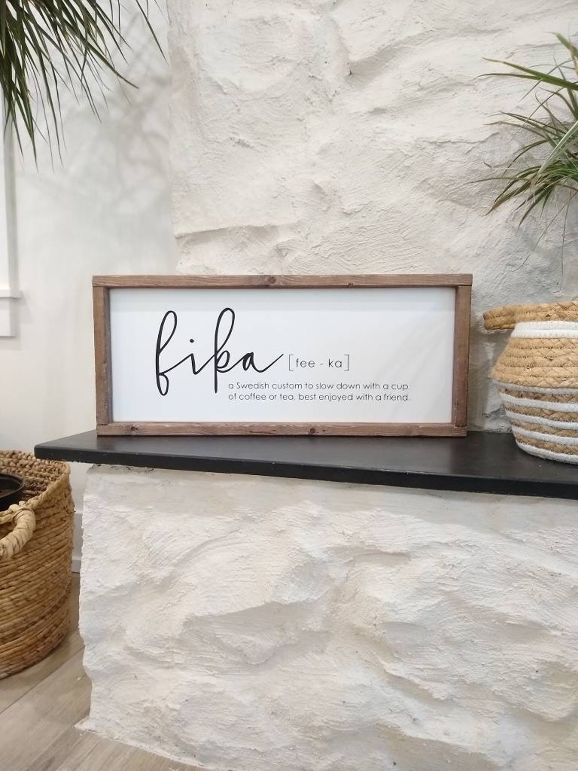 Fika Sign Swedish Gifts Home Decor Scandinavian Christmas - Etsy