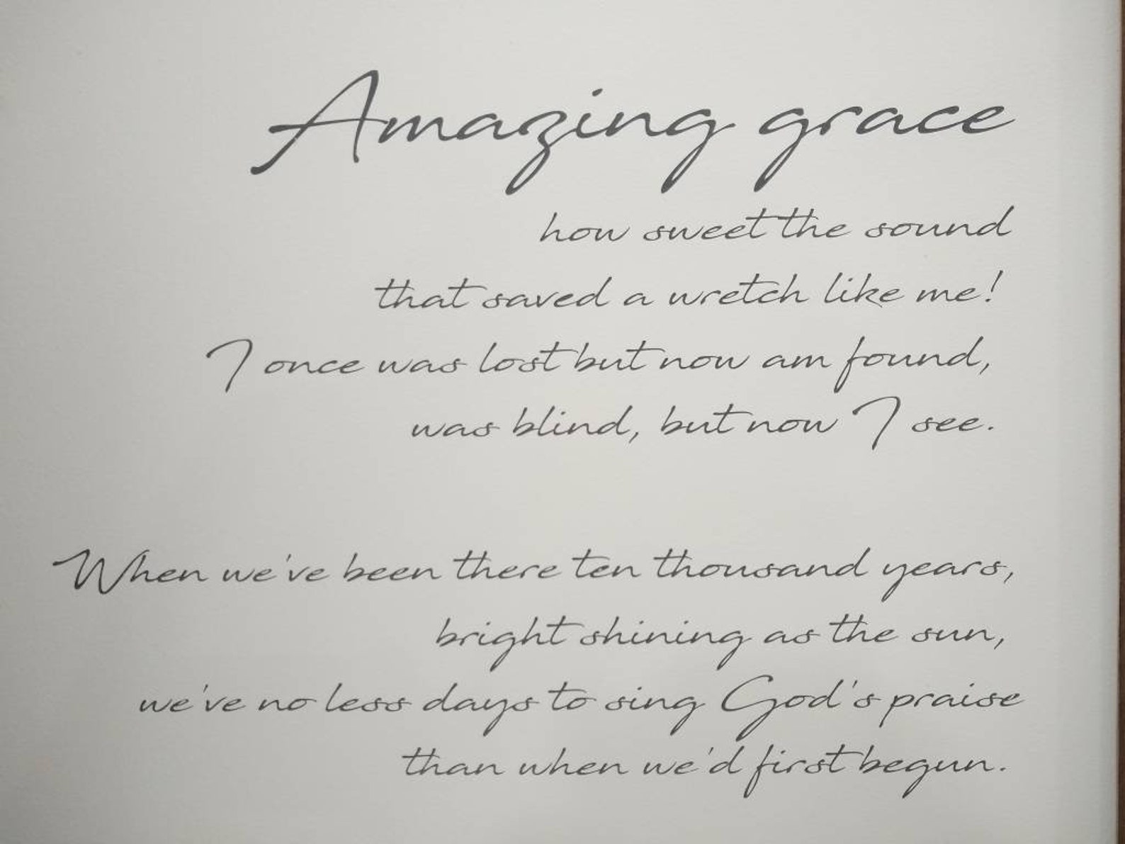 Amazing Grace Sign for Home Wall Art Decor Pastor Gift - Etsy