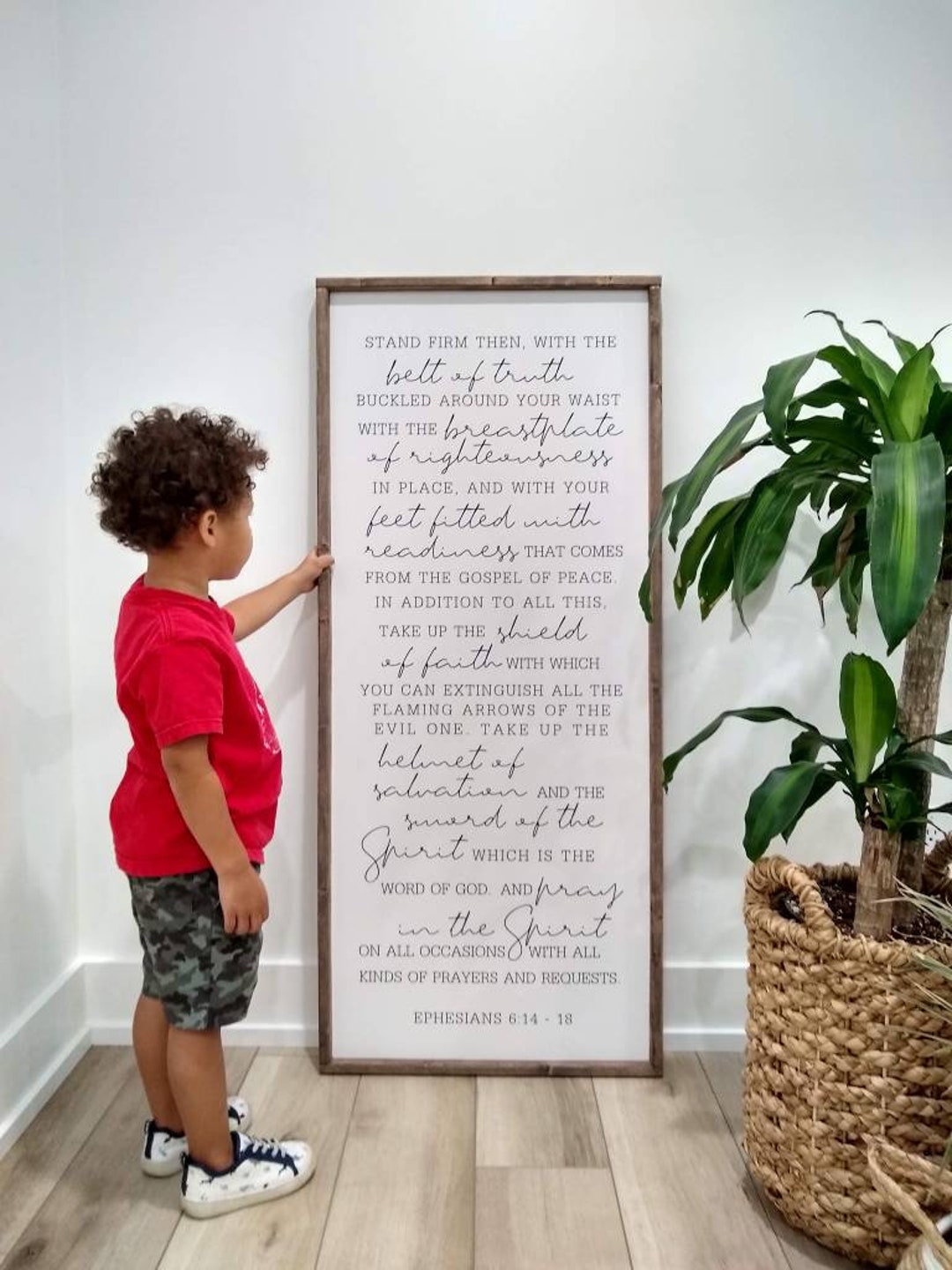 Armor of God Sign Wood Sign Suit of Armour Full Suit Wall Art Bible ...