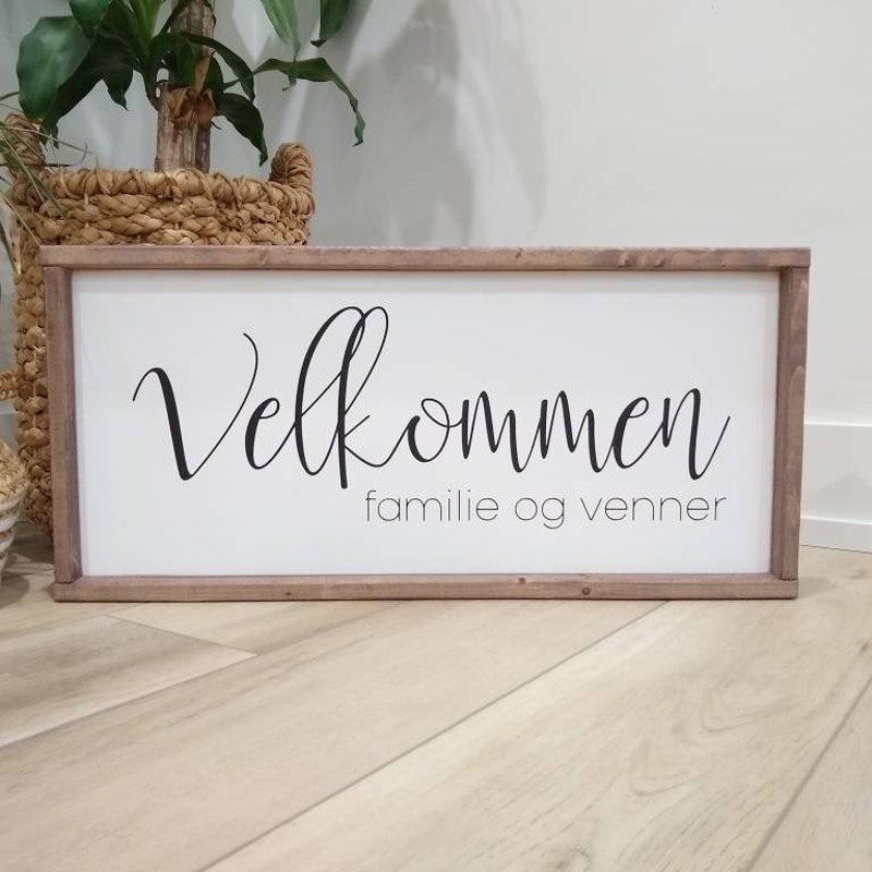Velkommen Sign - Etsy