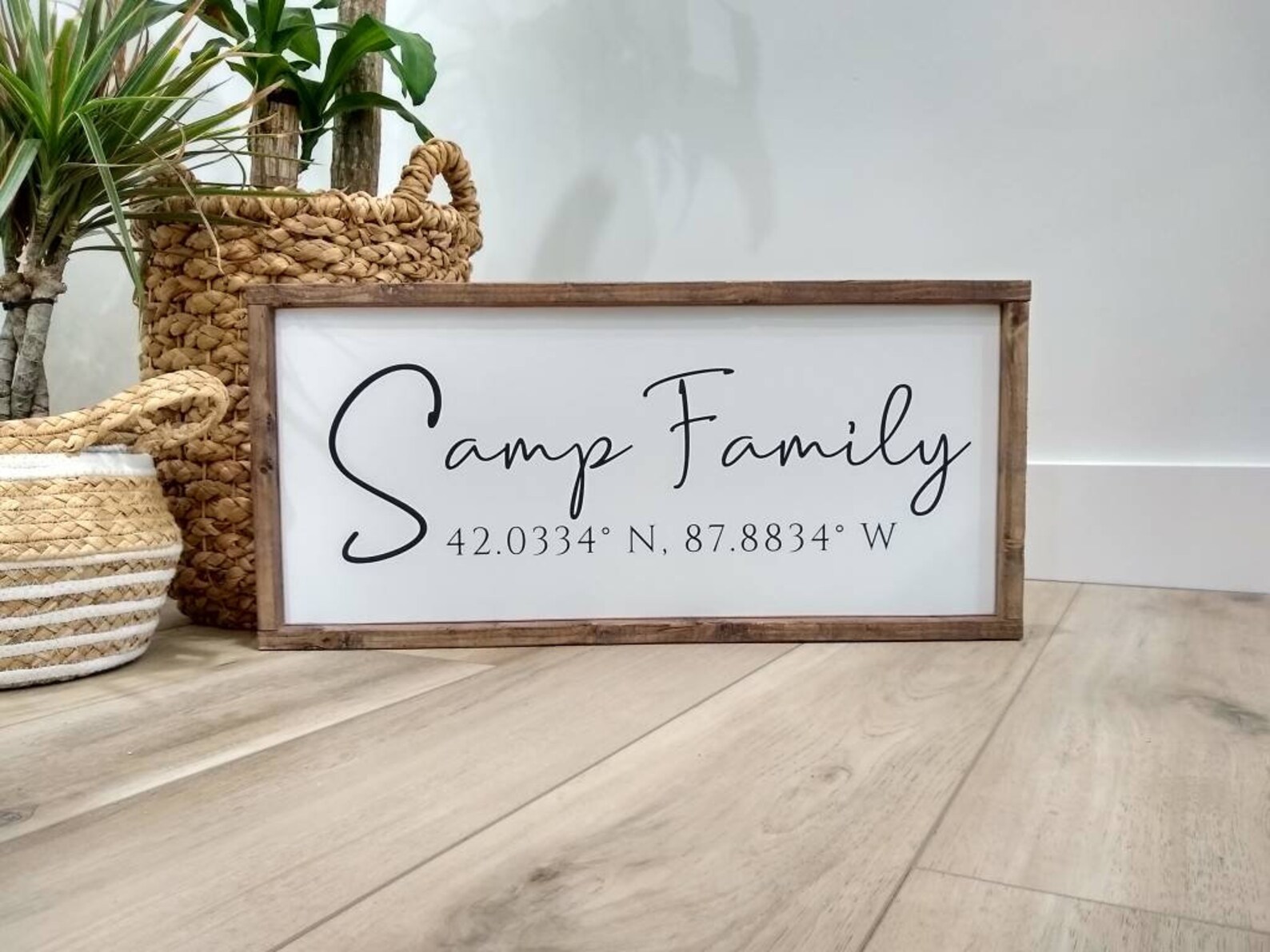 Custom Coordinates Sign Hometown Name Sign Family Address Coordinates ...