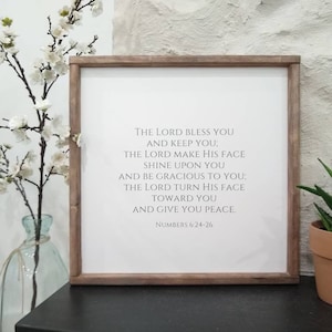 The Blessing Numbers 6 the Lord Bless You and Keep You Bible Verse ...