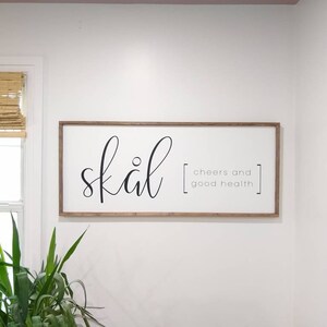 Skål Sign Skal Viking Gift Swedish Danish Decor Norwegian Cheers ...
