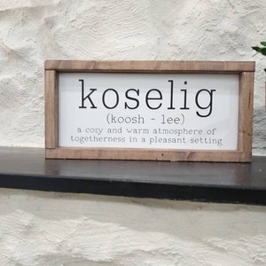 Koselig Sign Norwegian Gift Scandinavian Home Decor Style Norge Wall ...