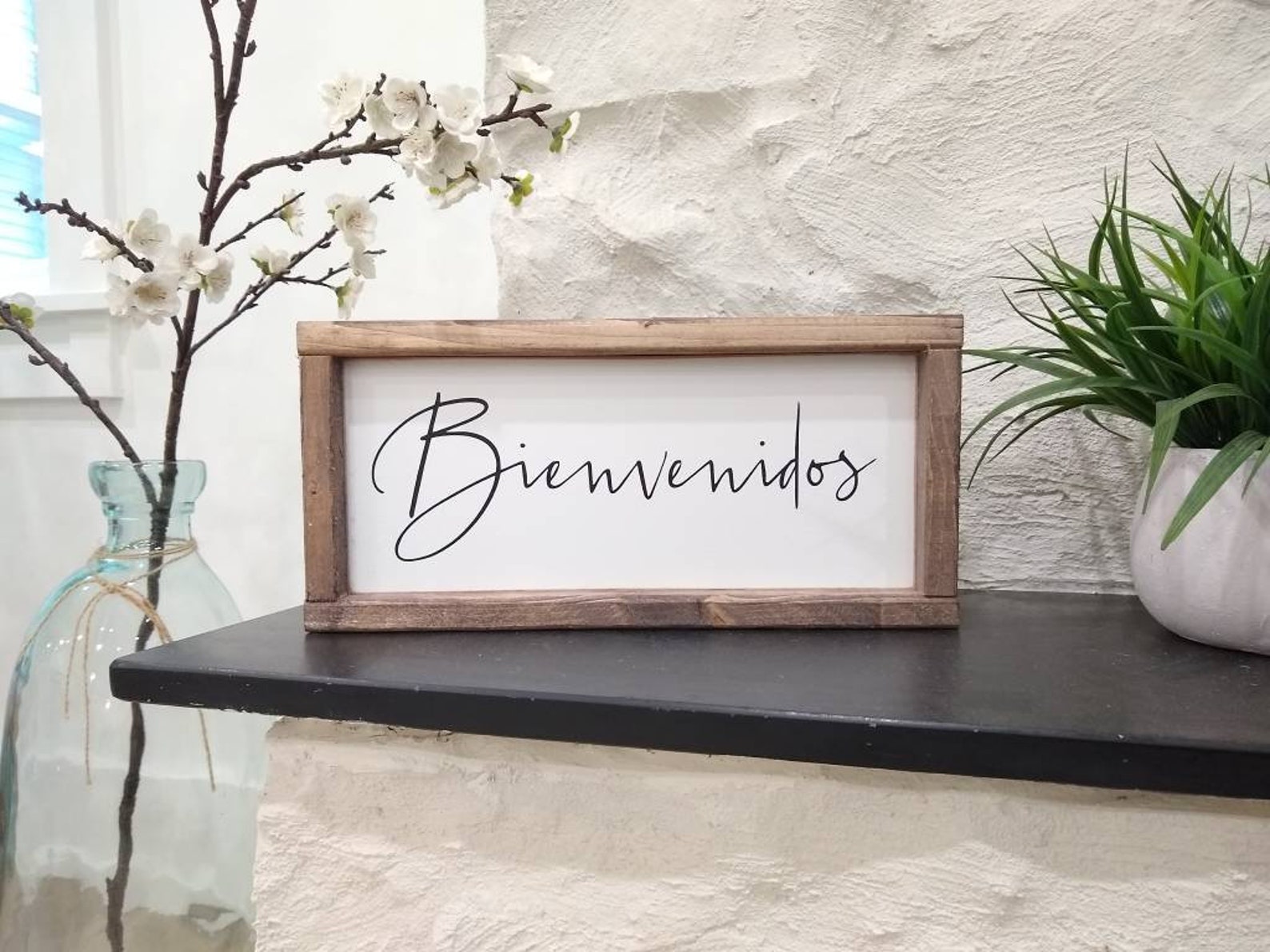 Bienvenidos Sign Español Welcome Travel Decor Spanish Mexican Spain ...
