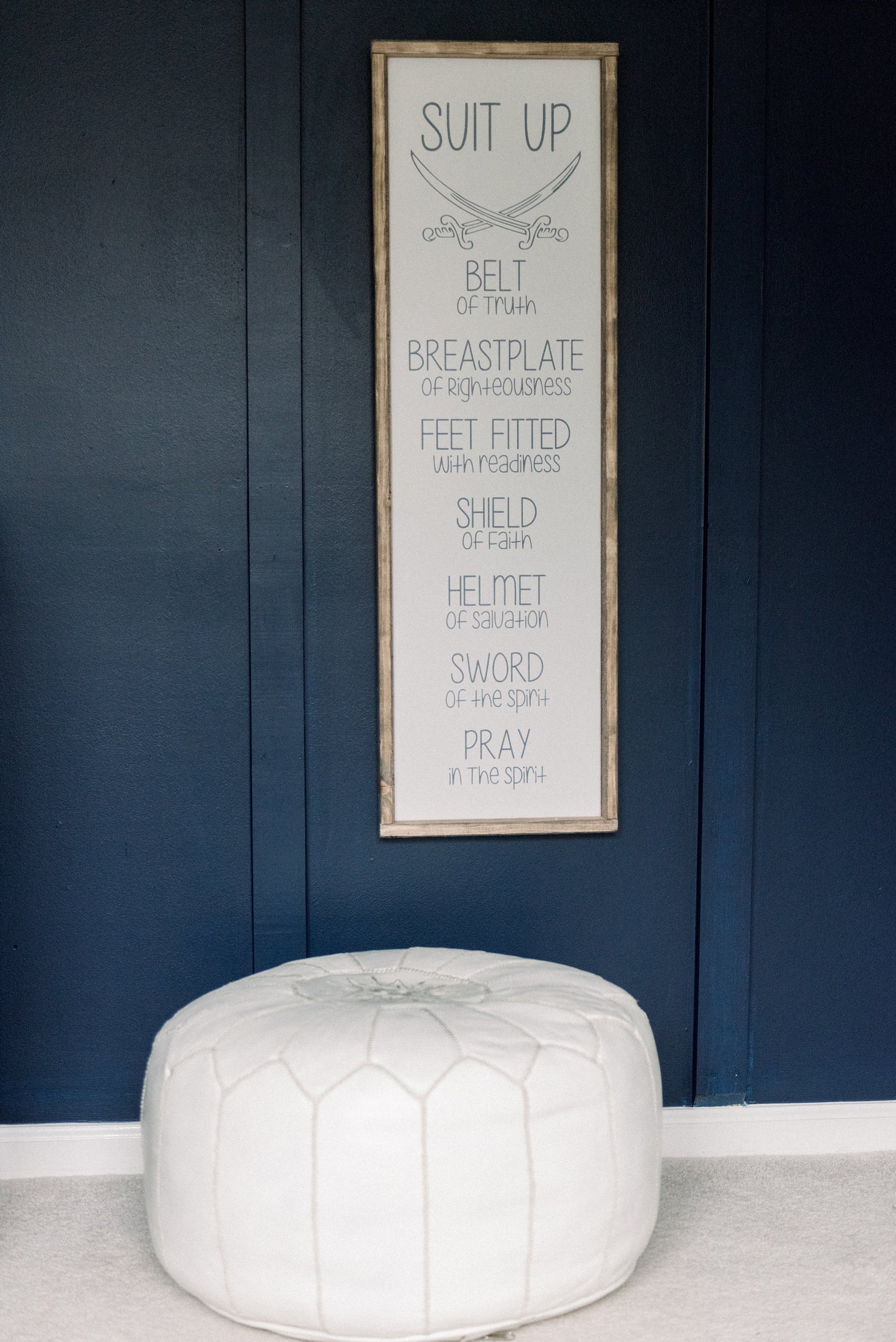 Armor of God Sign Kid Armor Sign Painted Armour Suit up Suit - Etsy