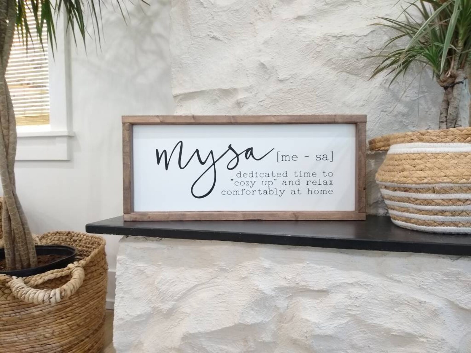 Mysa Sign Swedish Definition Painted Sweden Wall Decor | Etsy