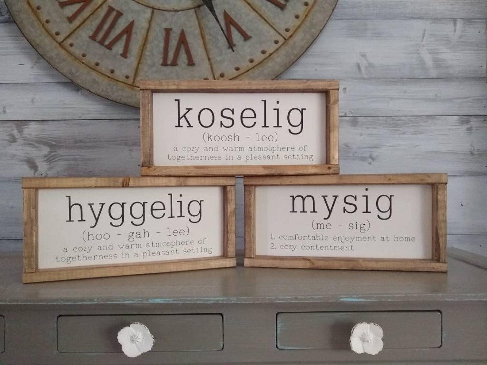 Mysig Sign Swedish Definition Painted Sweden Wall Decor | Etsy