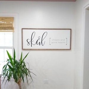 Skål Sign Skal Viking Gift Swedish Danish Decor Norwegian Cheers ...