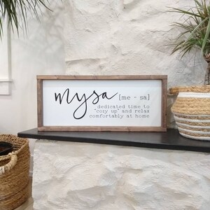 Mysa Sign - Swedish, Definition, Painted, Sweden, Wall Decor, Home ...