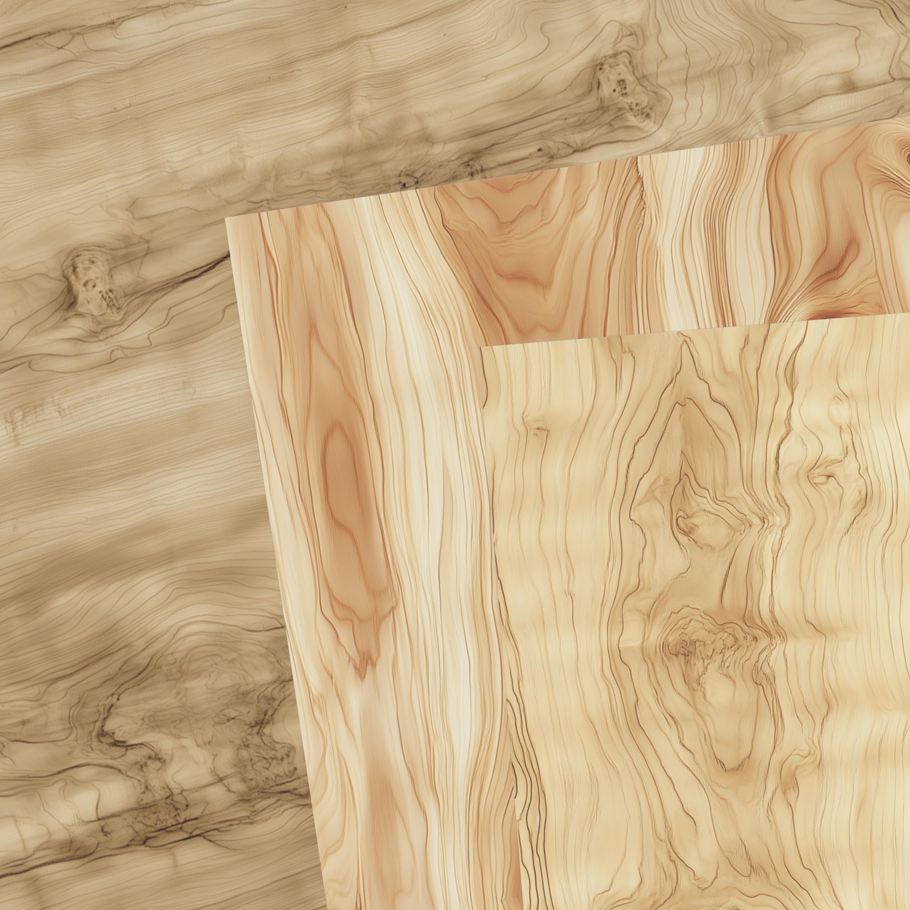 Maple Wood Textures Pack, Seamless Digital Paper for Scrapbooking, 8 ...