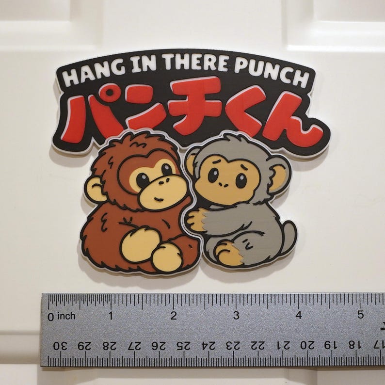 Punch the Monkey "hang in There Punch - パンチくん", Three Magnet Puzzle Set ...