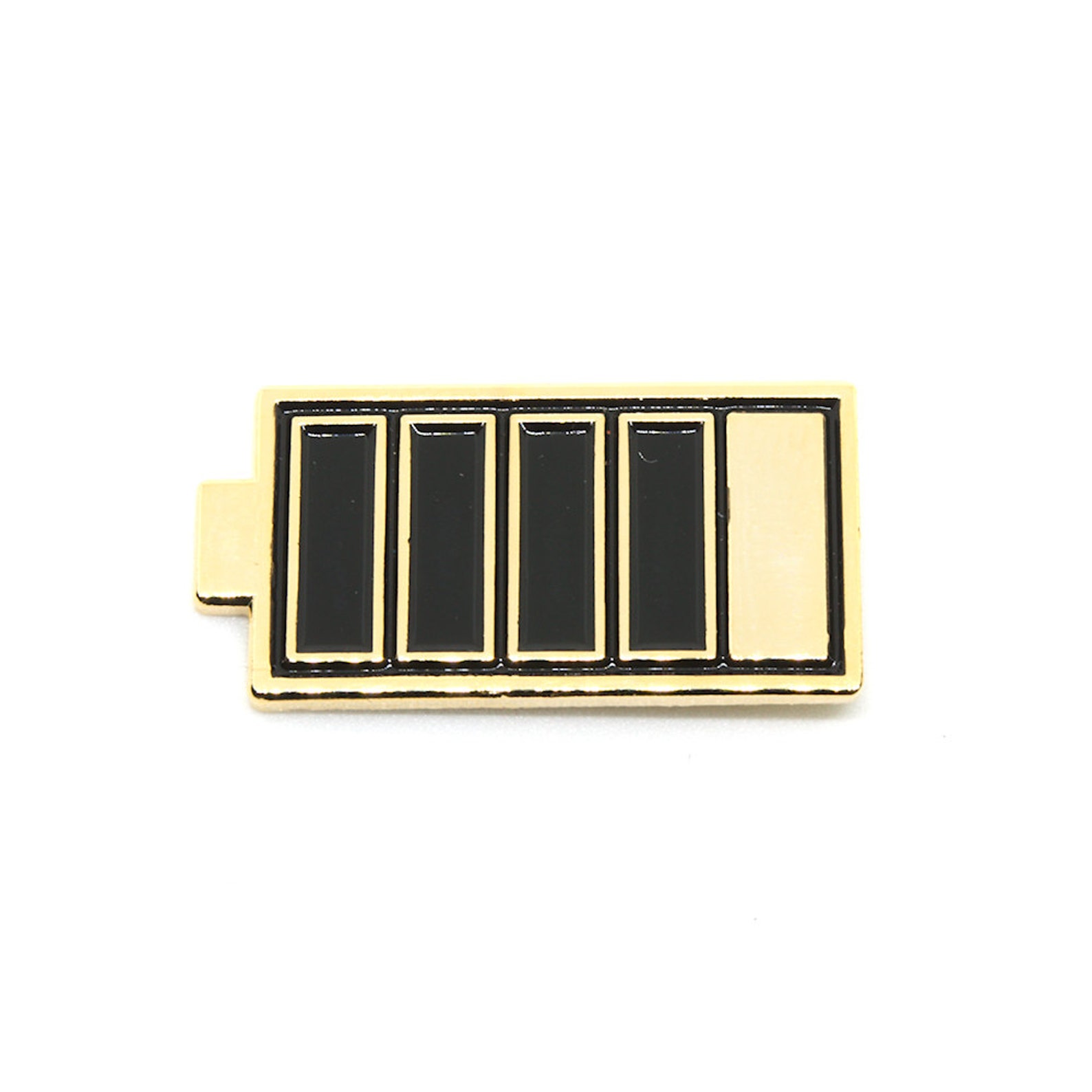 Low Power Battery Soft Enamel Badge Power Me up Pin Black - Etsy