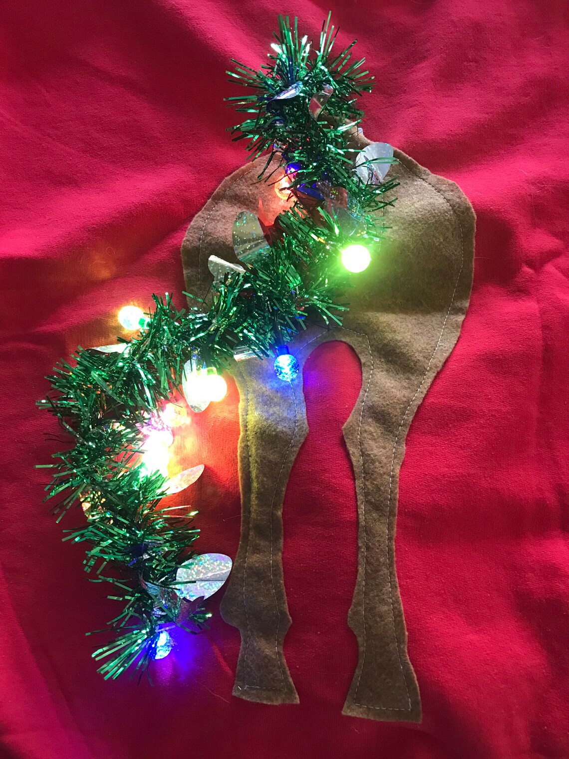 Ugly Christmas Sweatshirt Barfing Reindeer on Front and - Etsy