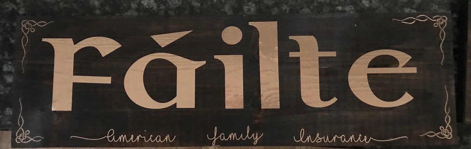 Failte Irish welcome sign irish gift family gift new home | Etsy