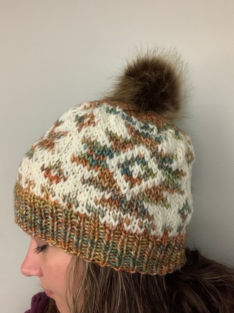 KNITTING PATTERN - Navajo Knit Hat - Etsy