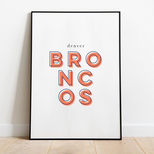 Denver Broncos Posters - Etsy