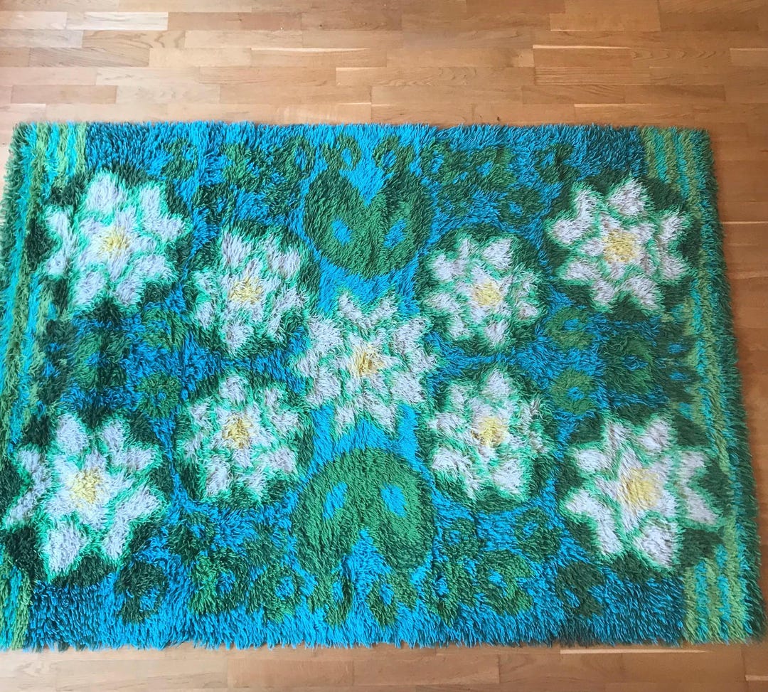 Vintage Swedish Rya Rug / Woollen Rya Rug From the 60s / Vintage / Home ...